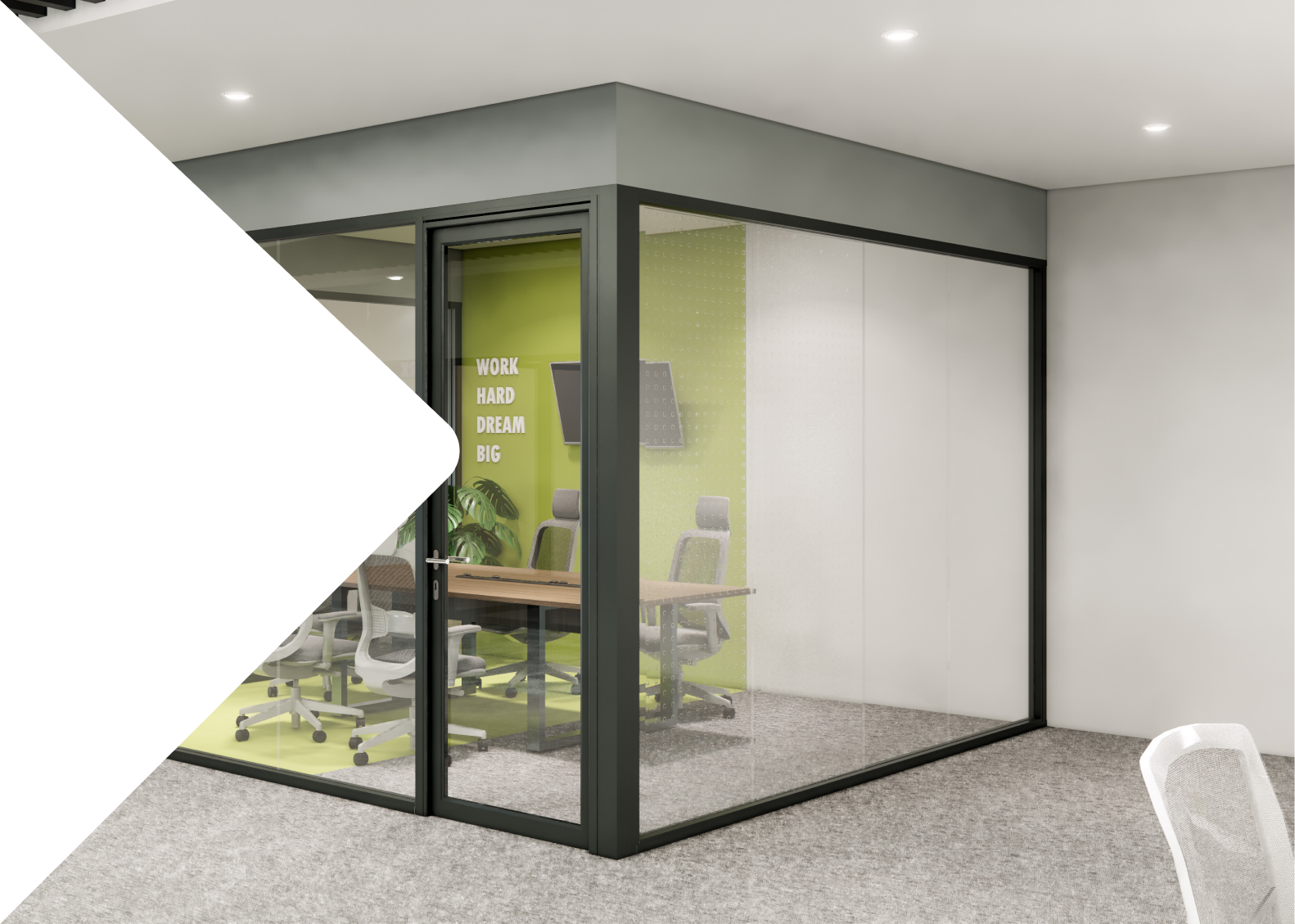 Modern Single Glazed Partitions - Wallfit