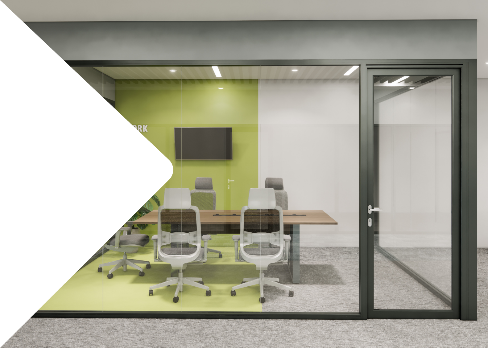 Modern Single Glazed Partitions - Wallfit