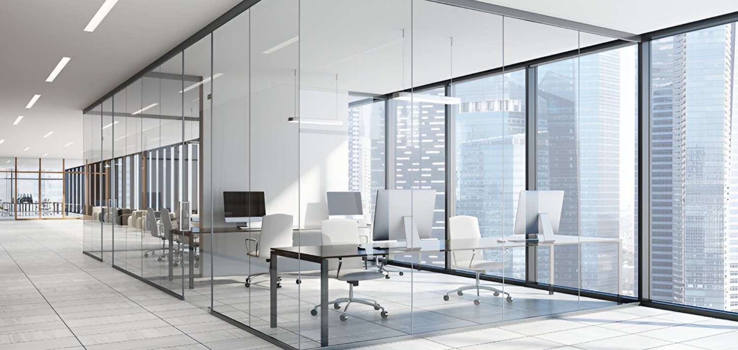 Modern Office Glass Partition Design for Privacy