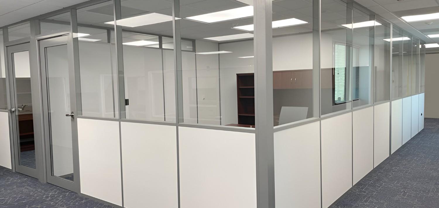 Modern Office Glass Partition Design for Privacy