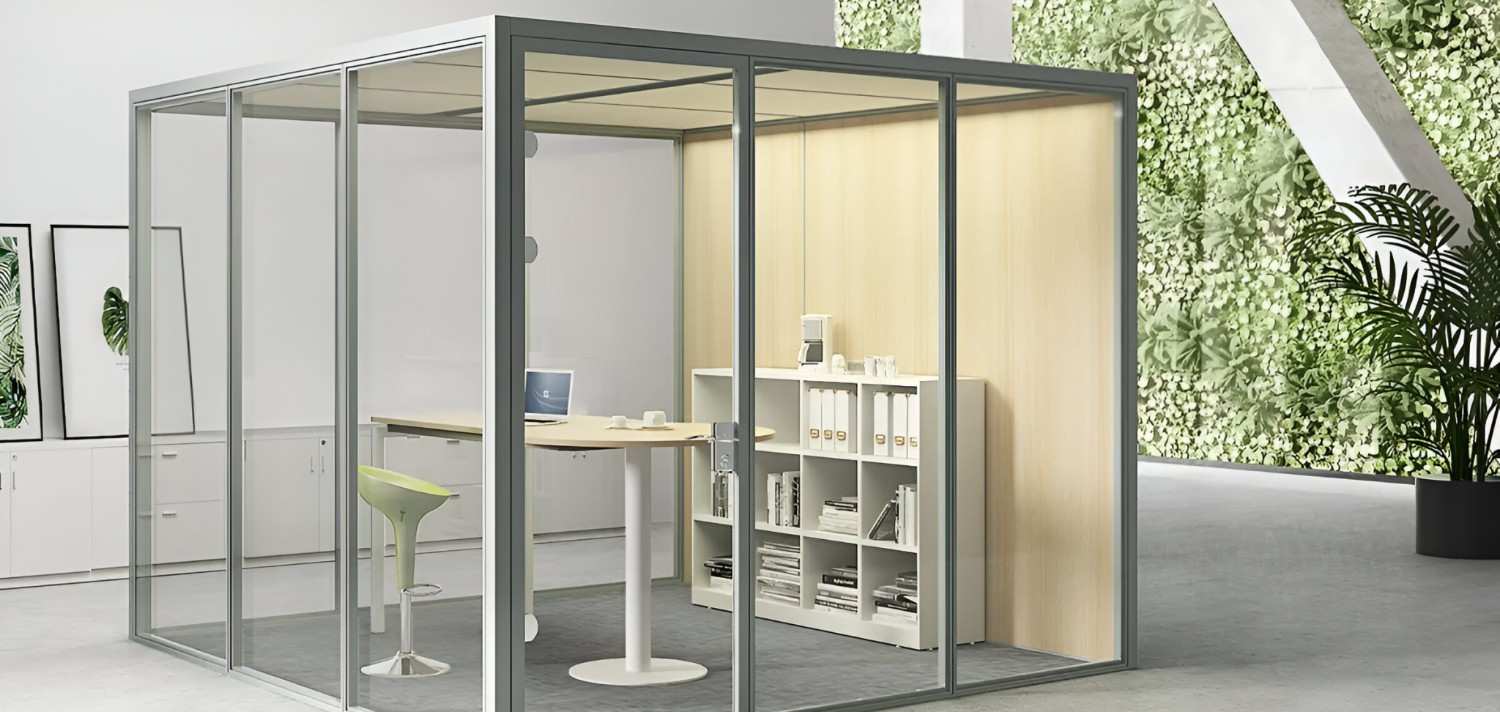 Modern Office Glass Partition Design for Privacy
