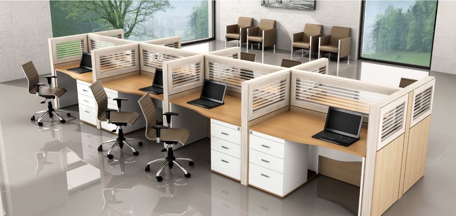 Modern Office Glass Partition Design for Privacy